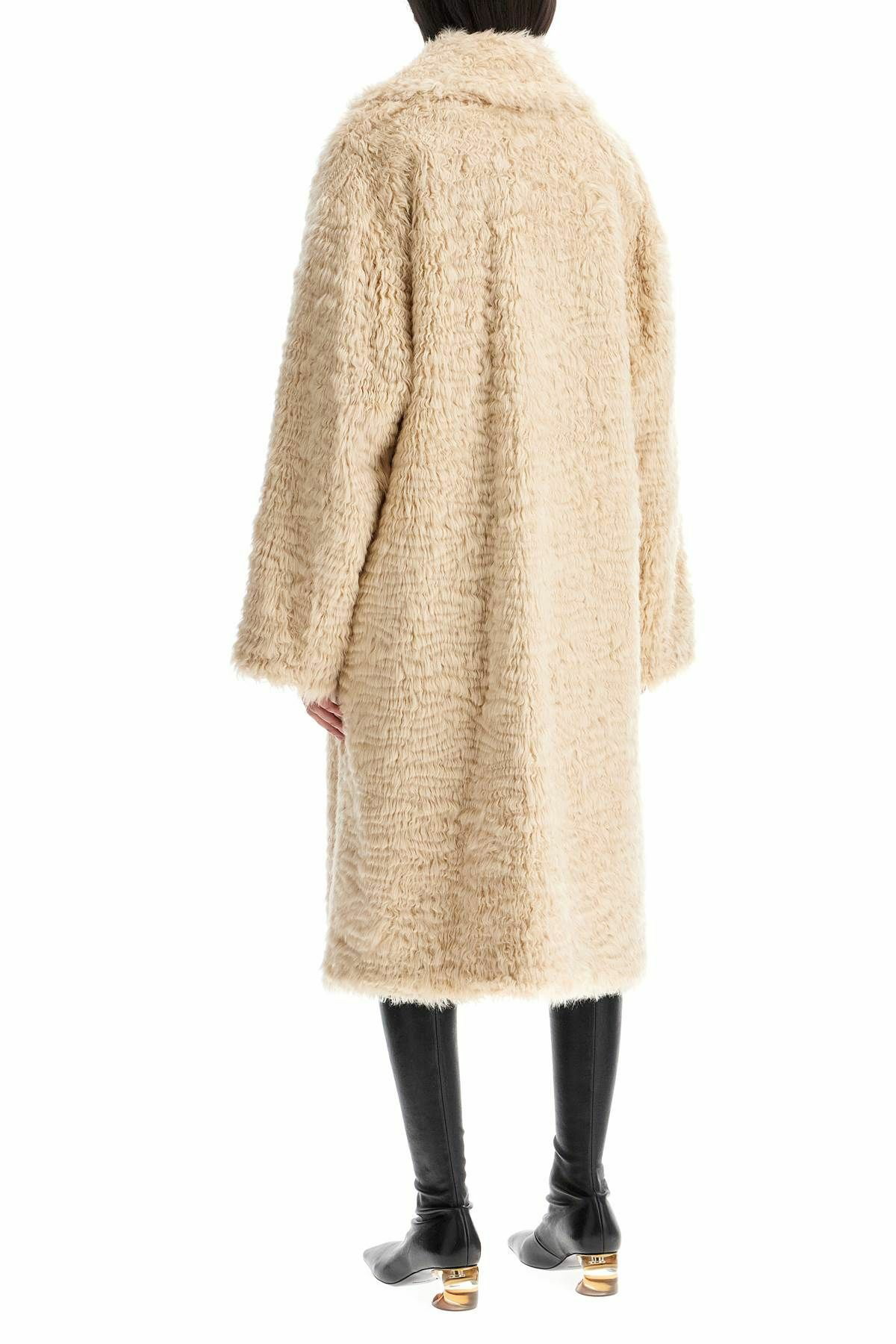STAND STUDIO nicole faux fur coat Beige Stand Studio
