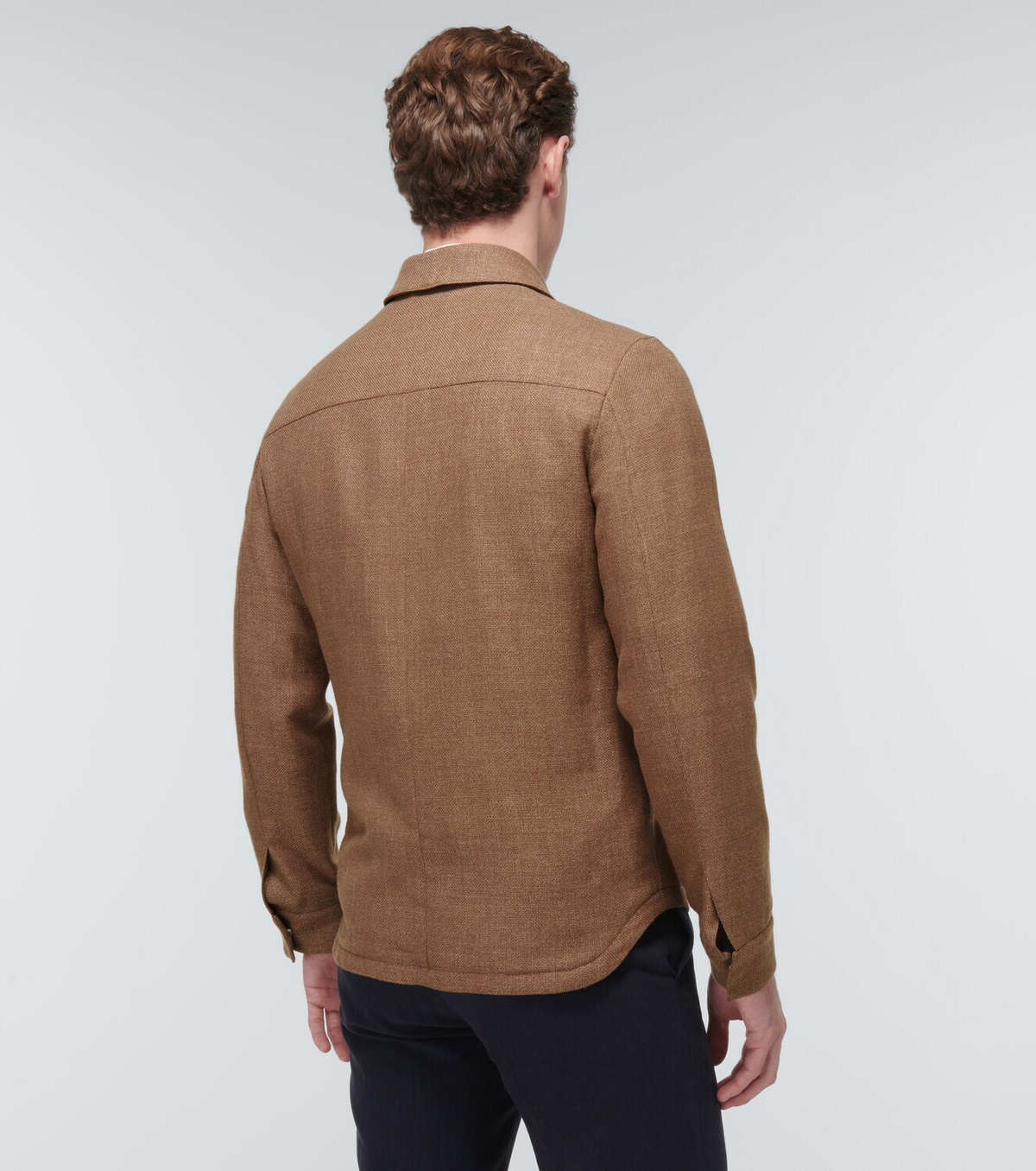 Thom Sweeney Linen, wool, and silk overshirt Thom Sweeney