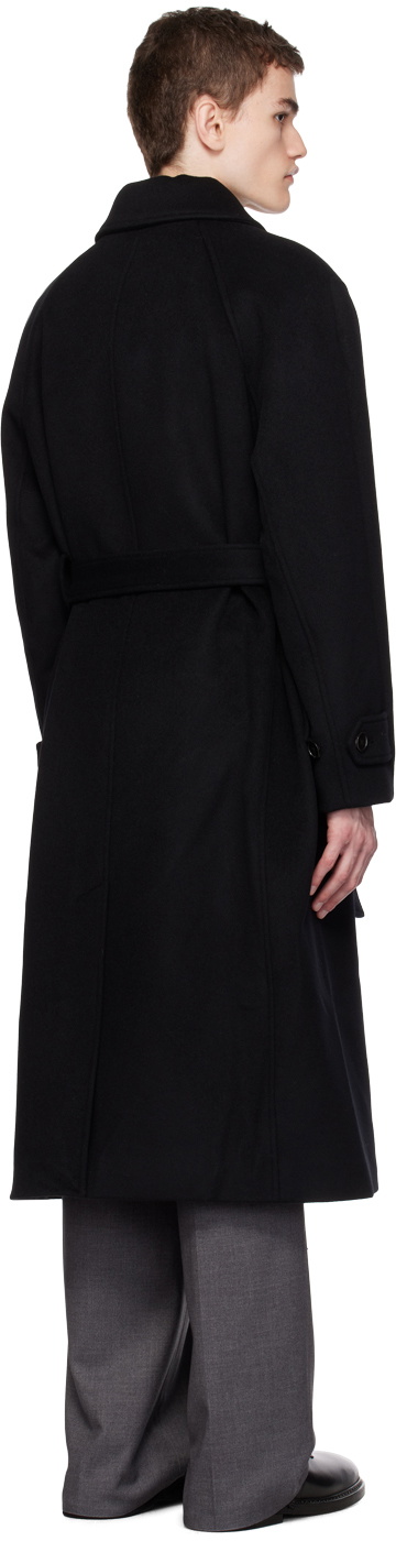 Dunst Black Button Coat