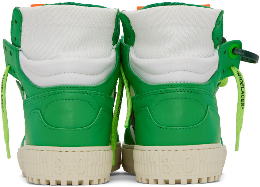 Off-White Green & White 3.0 Off Court Sneakers Off-White