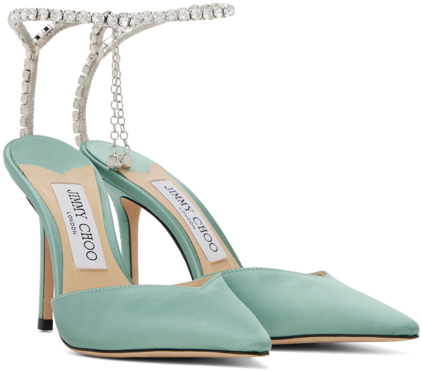 Jimmy Choo Green Saeda 100 Pumps Jimmy Choo