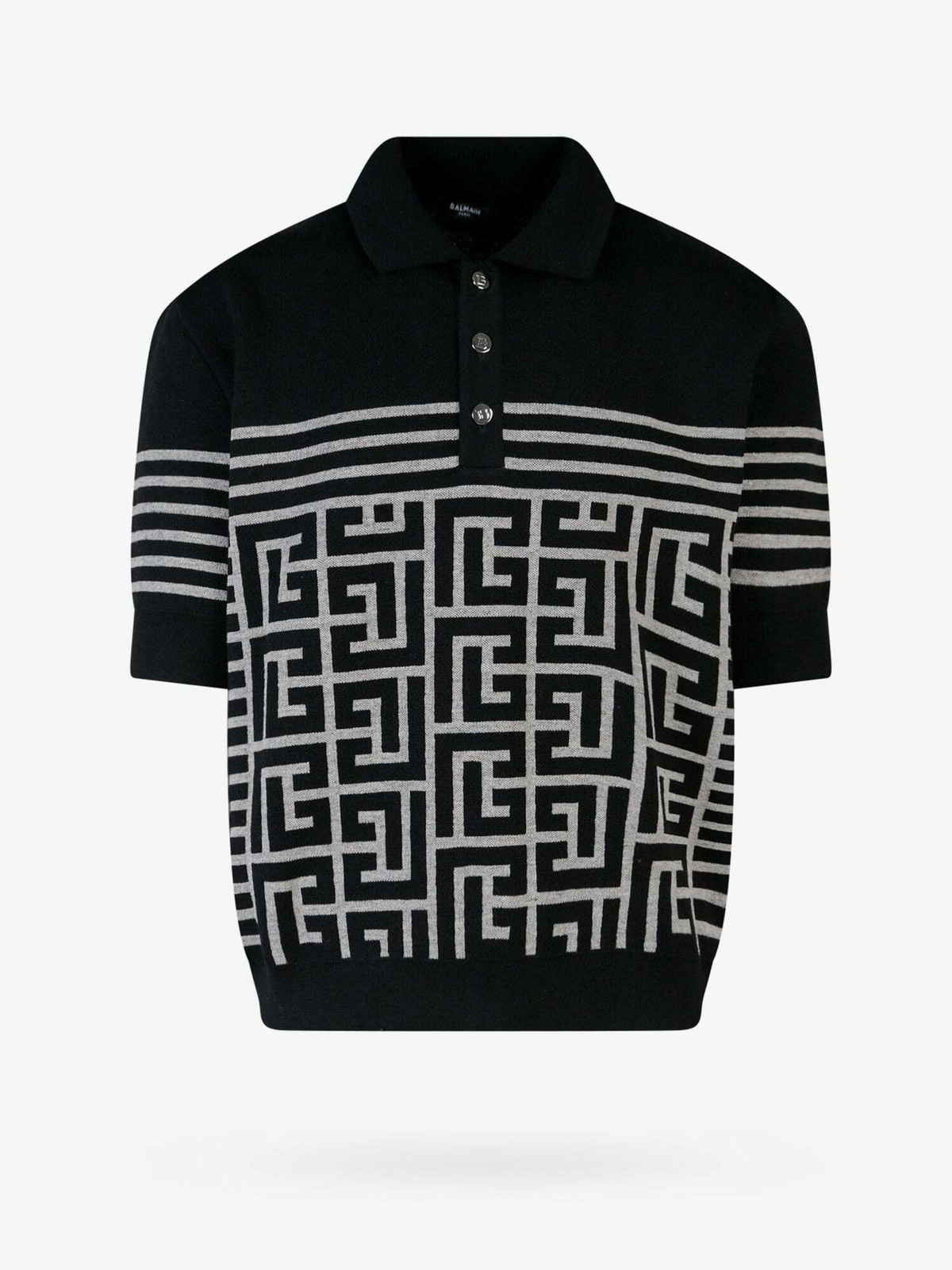 Balmain Polo Shirt Black Mens Balmain