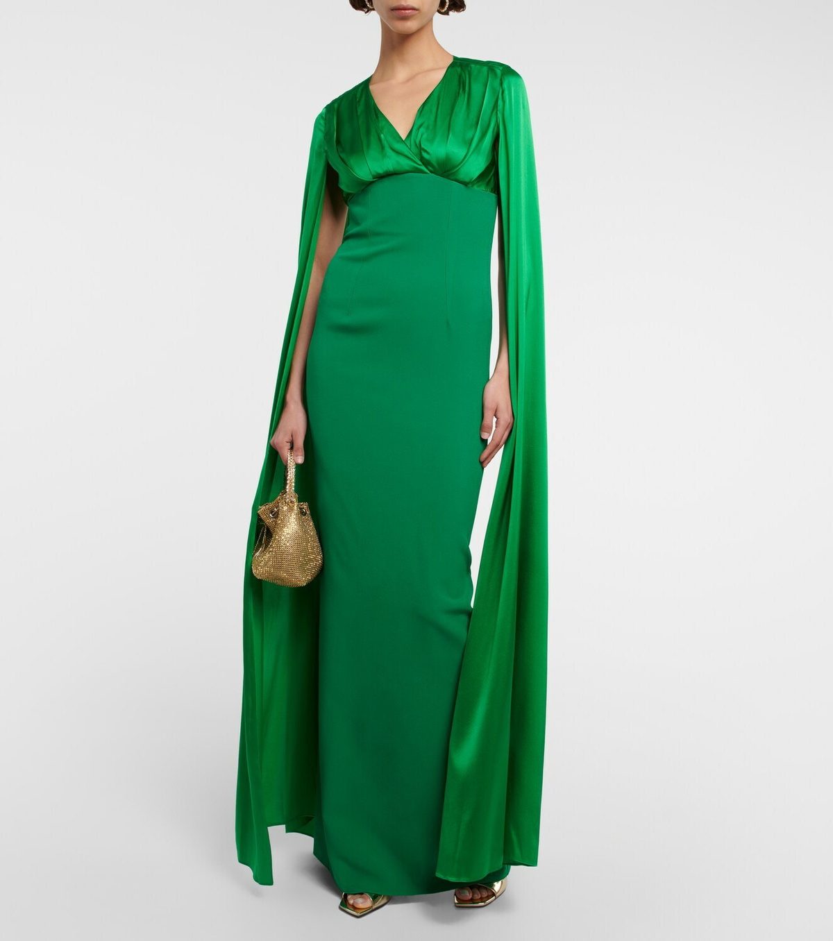 Safiyaa Crêpe gown Safiyaa