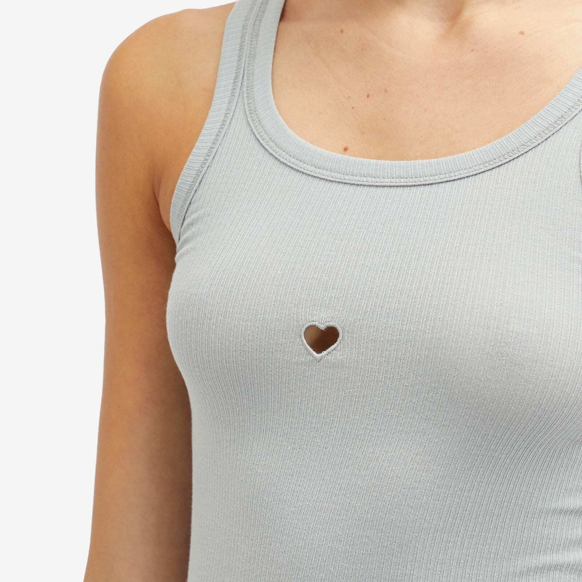 Baserange Women's Heart Tank in Bow Blue Baserange