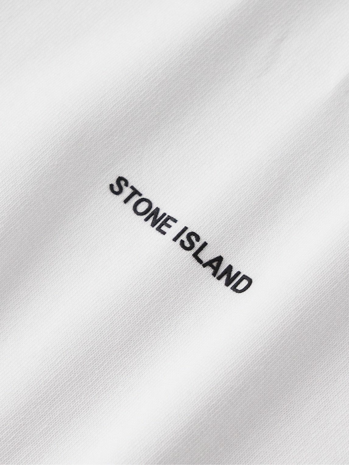 Stone Island - Logo-Embroidered Garment-Dyed Cotton-Jersey T-Shirt ...
