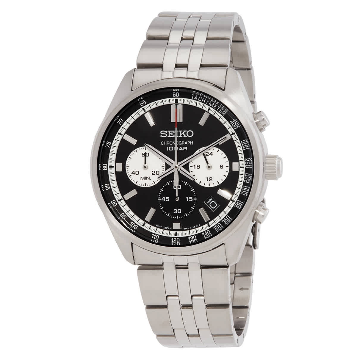 Seiko Chronograph Quartz Black Dial Mens Watch SSB429P1 Seiko