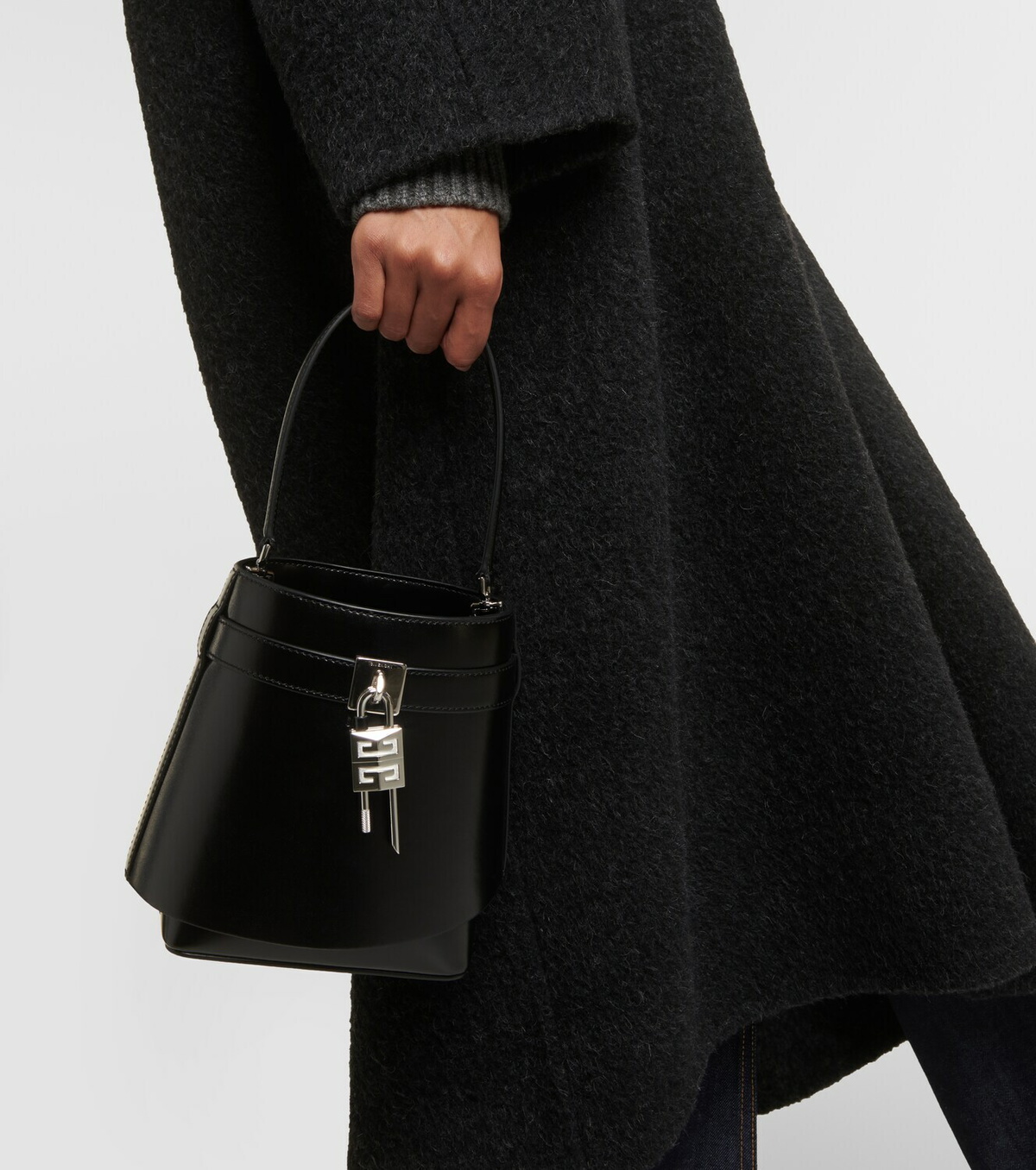 Givenchy Shark Lock leather bucket bag Givenchy