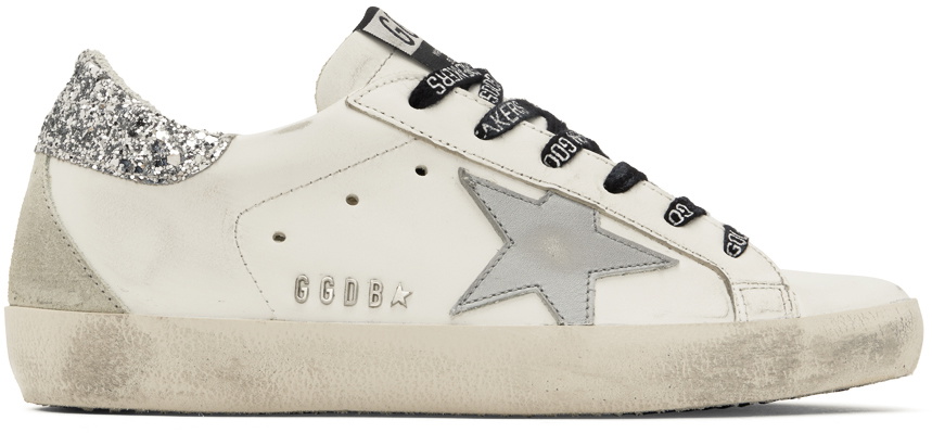 Golden Goose SSENSE Exclusive White Superstar Sneakers Golden Goose ...