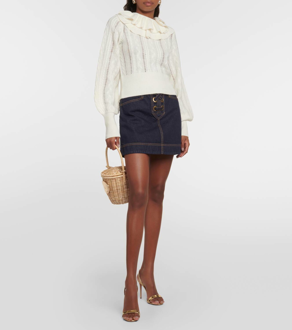 Zimmermann Luminosity cable-knit wool sweater Zimmermann