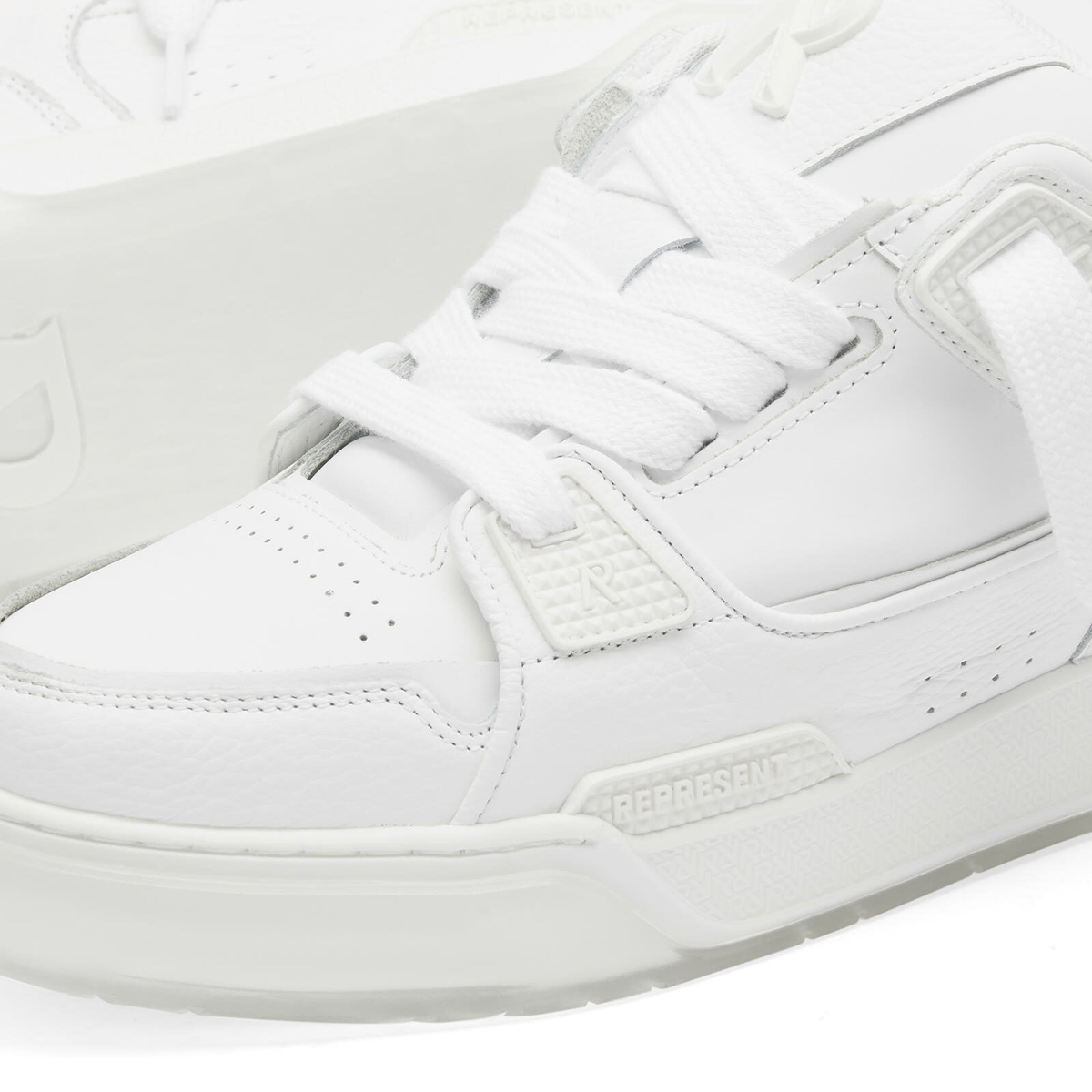 Represent Men's Studio Sneaker in Flat White Represent