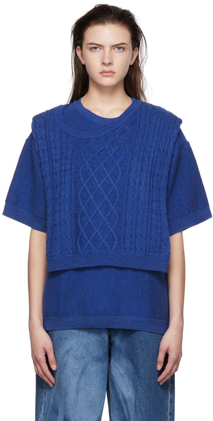ADER error Blue Cotton Sweater ADER error