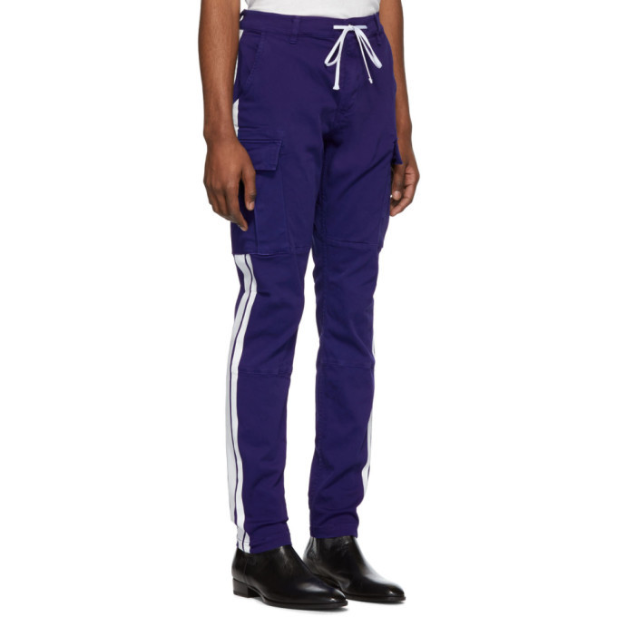 Amiri Blue Stack Track Cargo Pants Amiri