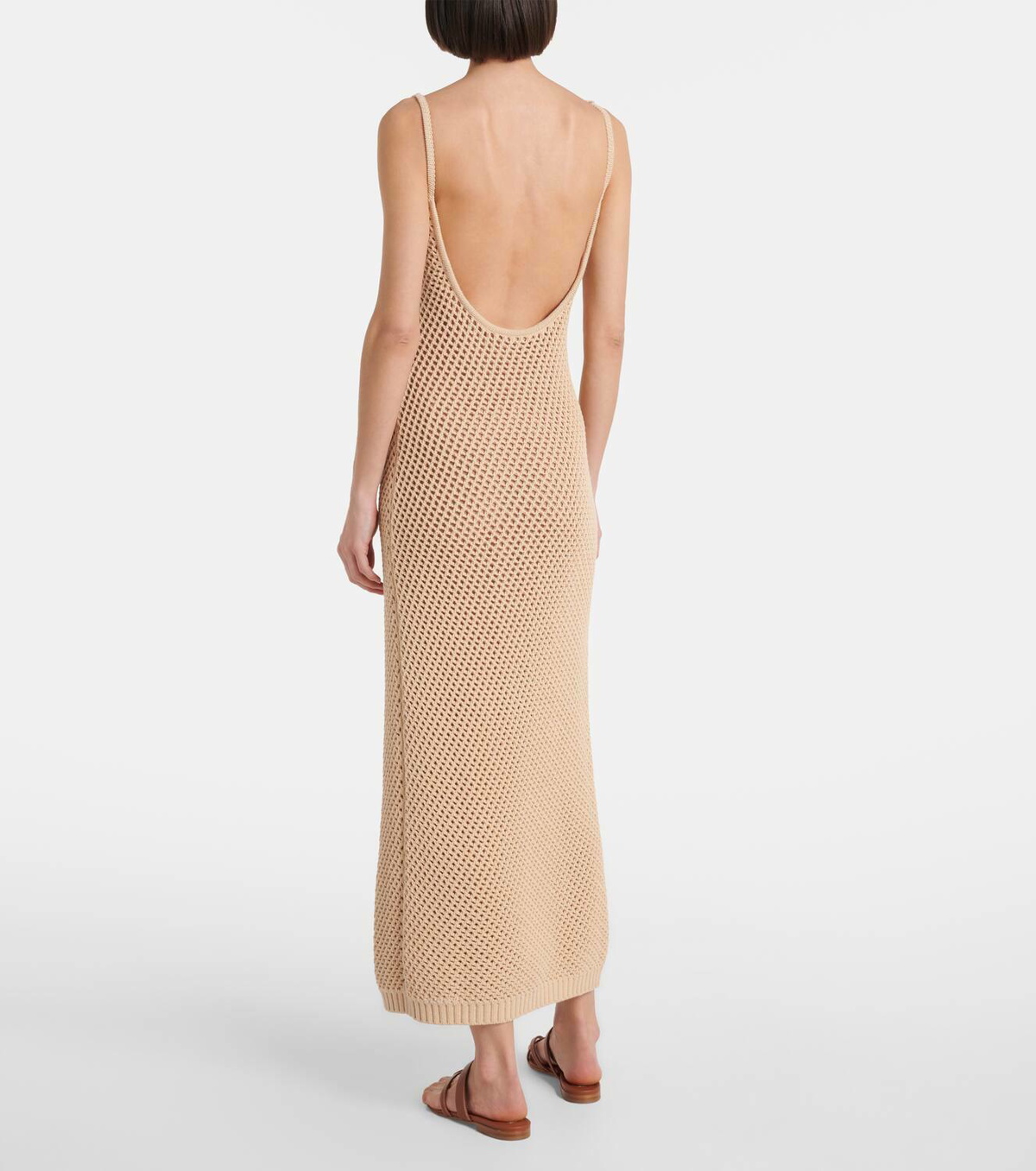 Elie Saab Floral-appliqué mesh gown Elie Saab