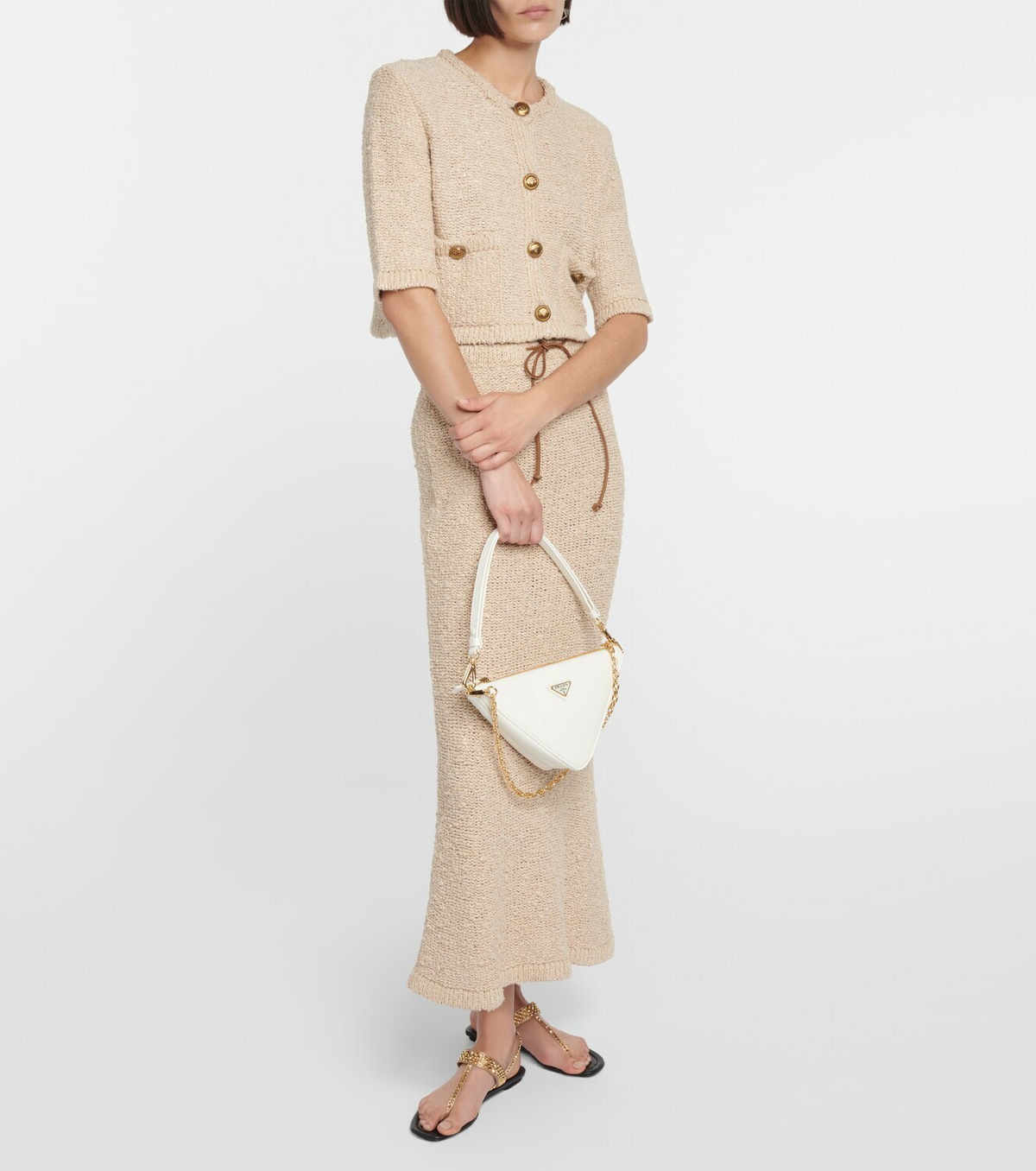 Prada Triangle leather shoulder bag Prada