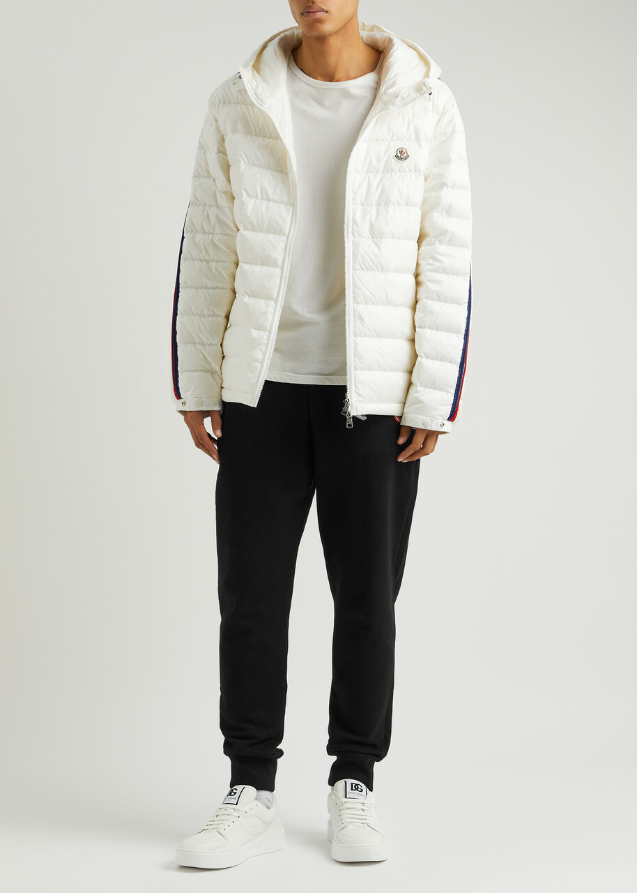 Moncler Agout Quilted Shell Jacket Off White 3, Men's Designer Shell ...