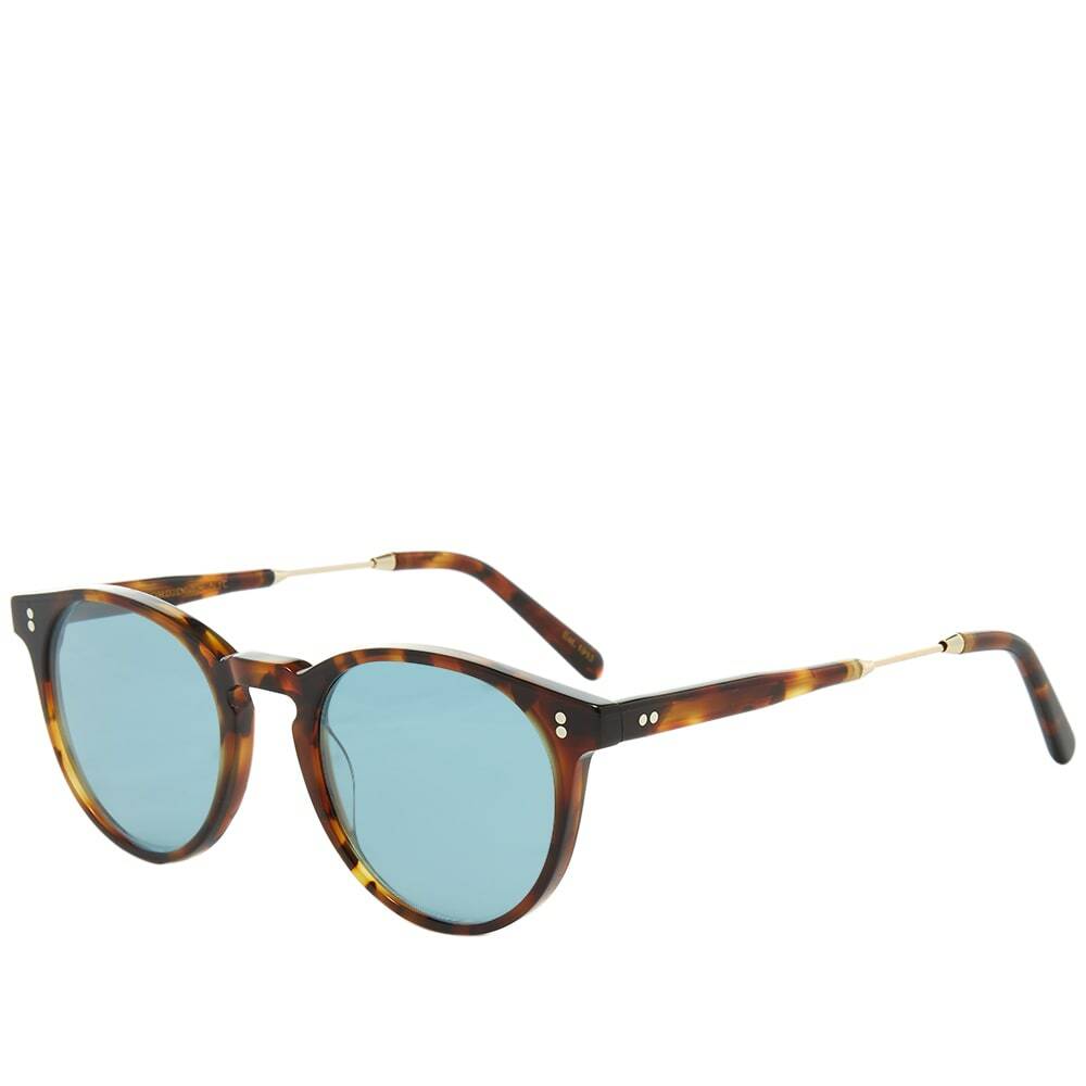 Moscot Golda Sunglasses in Spot Tortoise/Blue Moscot