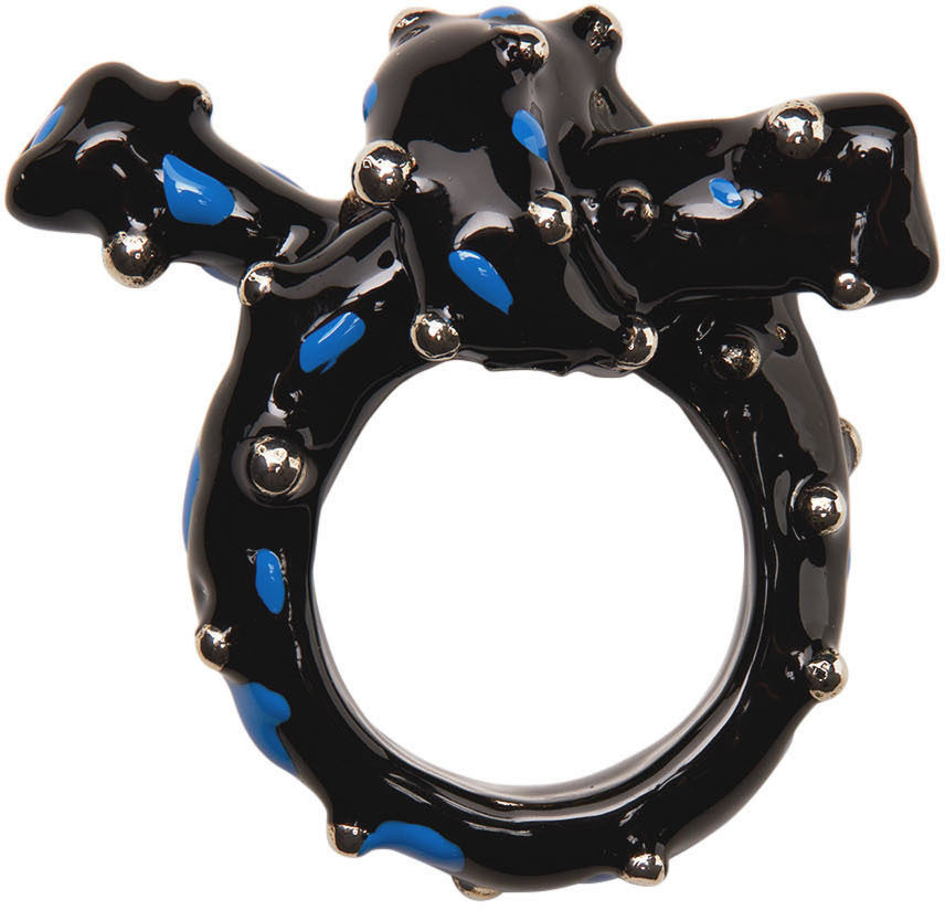 Acne Studios Black Knot Ring Acne Studios