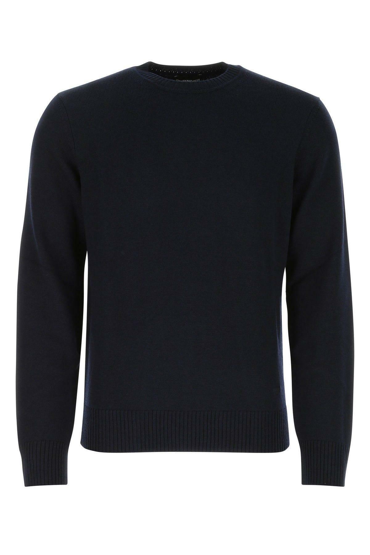 Emporio Armani Midnight Blue Wool Sweater Emporio Armani