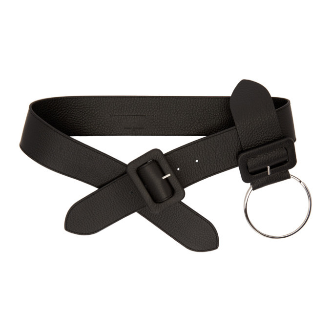 MM6 Maison Martin Margiela Black Multi Buckle Belt MM6 Maison Margiela
