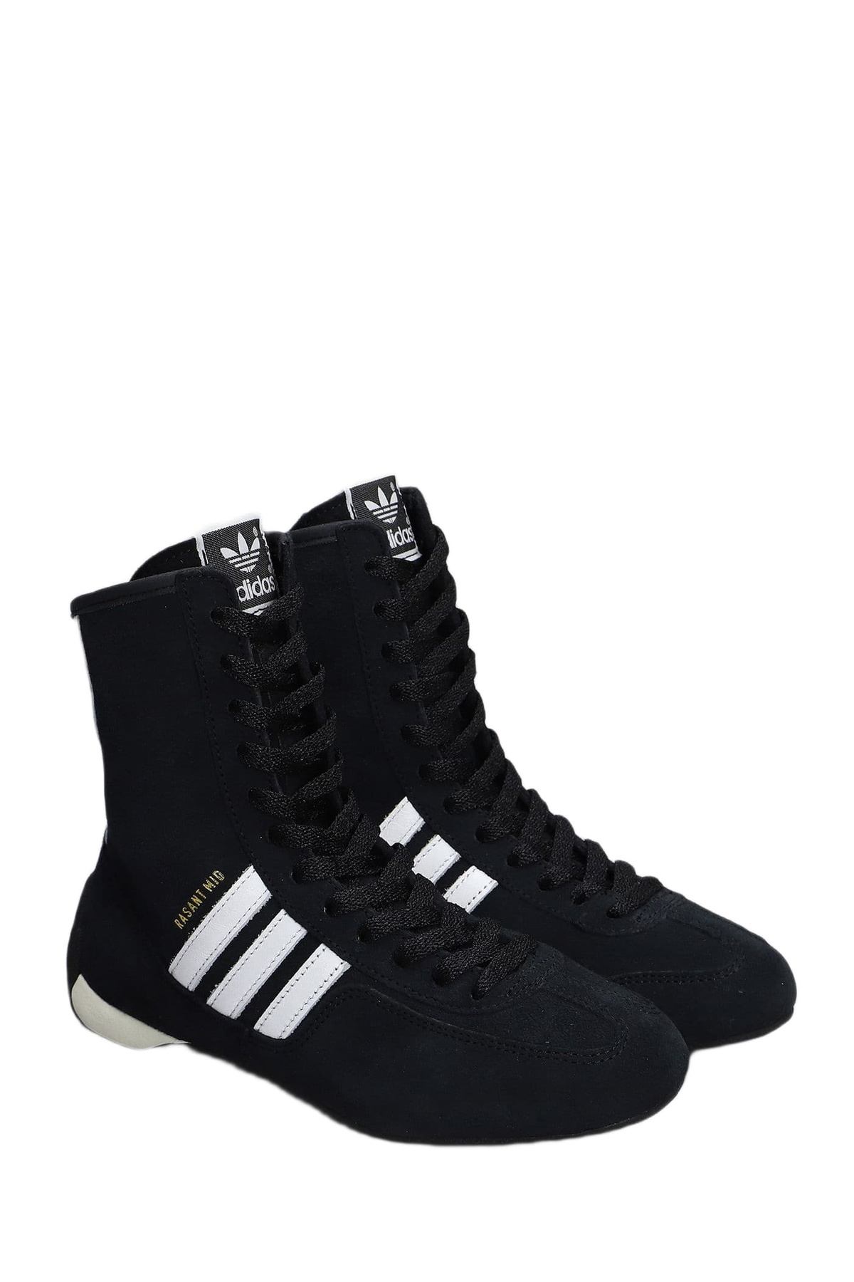Adidas Rasant Mid Sneakers In Black Suede adidas
