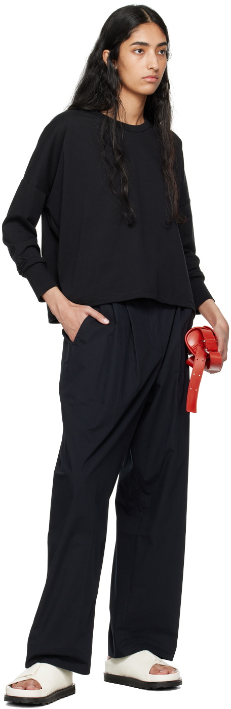 Studio Nicholson Black Loop Long Sleeve T-Shirt Studio Nicholson