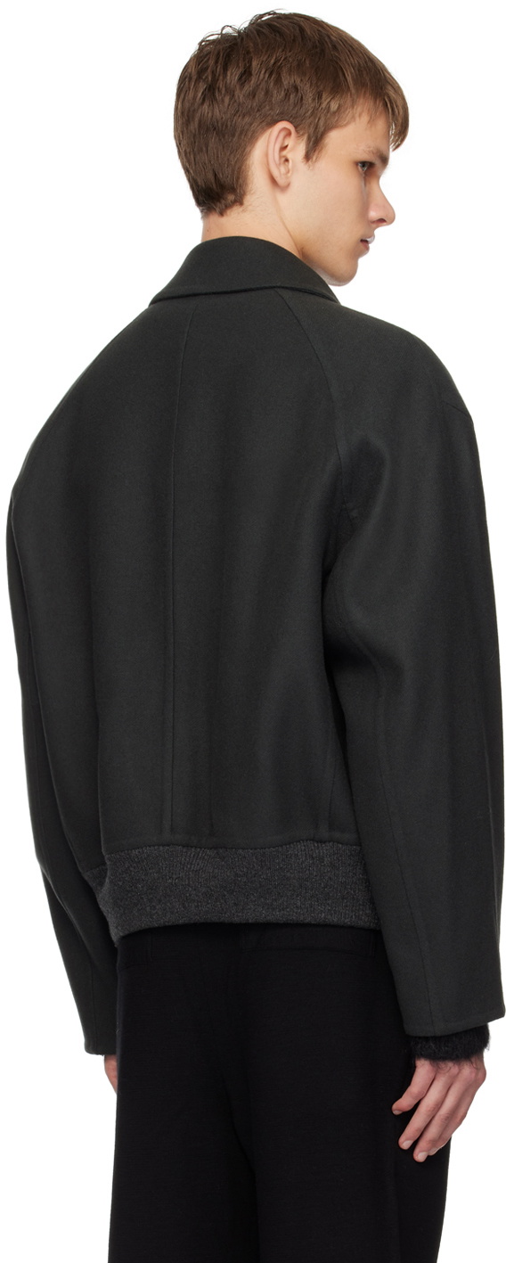 Solid Homme Gray Zip-Up Jacket Solid Homme