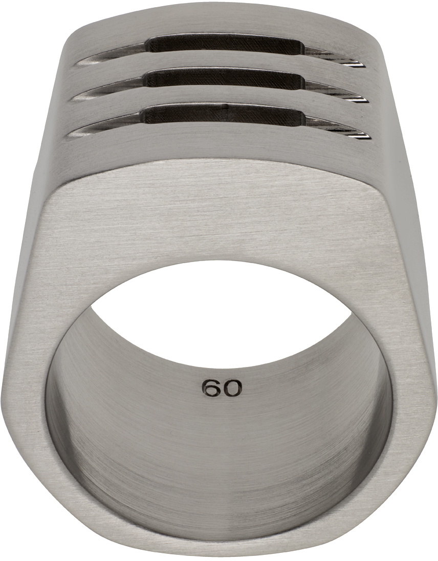Rick Owens Silver Grill Thumb Ring Rick Owens