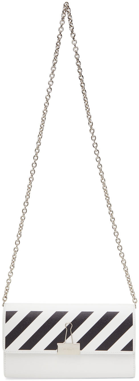Off-White White Binder Chain Wallet Off-White