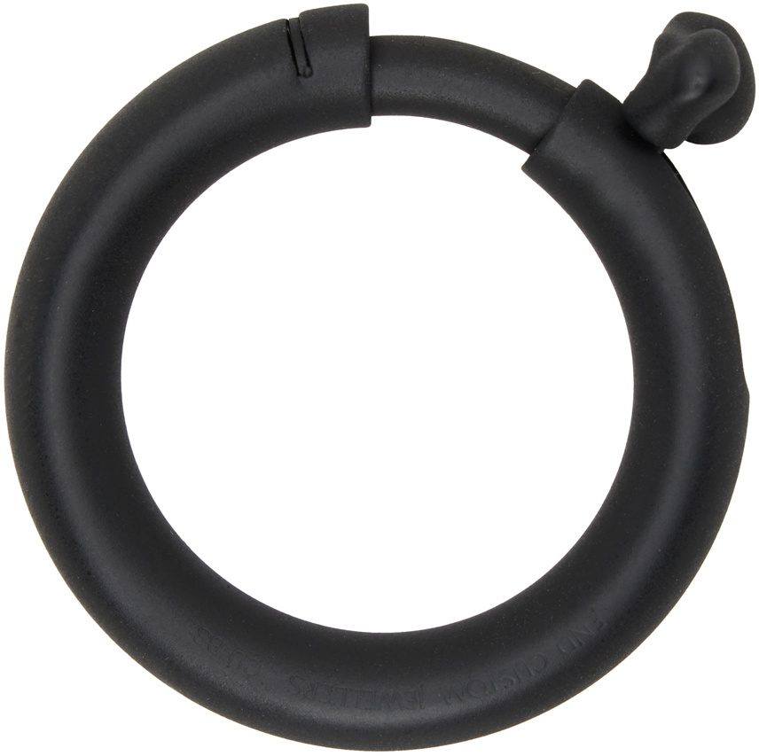TAKAHIROMIYASHITA TheSoloist. Black Spring Ring Clasp TAKAHIROMIYASHITA ...