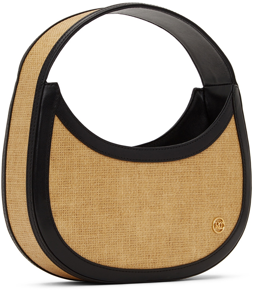 Recto Tan Small Raffia Tennis Shoulder Bag Recto