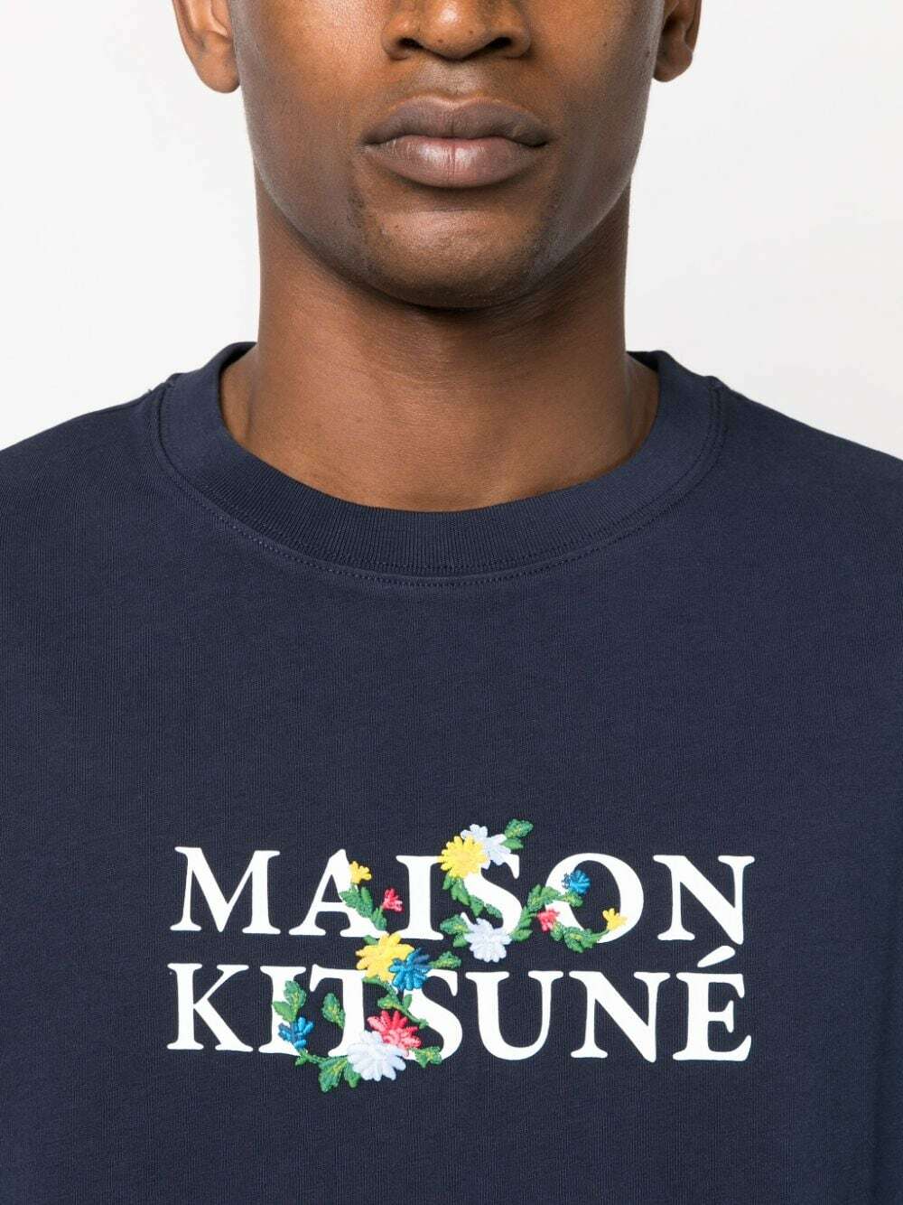 MAISON KITSUNE' - Logo Cotton Oversized T-shirt Maison Kitsune
