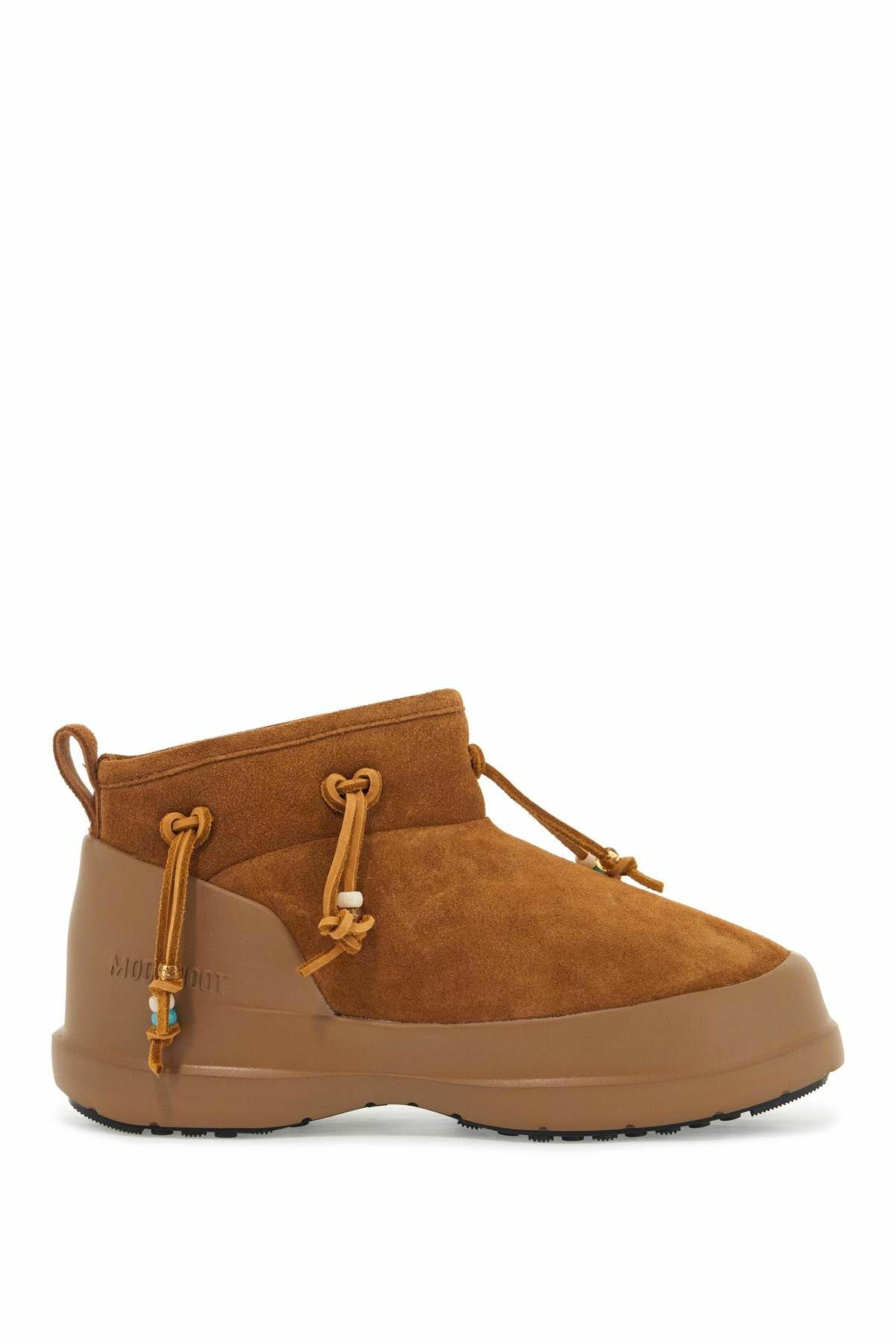 MOON BOOT luna low suede beaded Brown Moon Boot