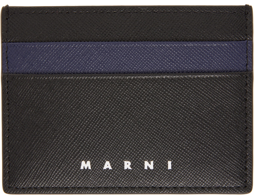 Marni Black Leather Card Holder Marni