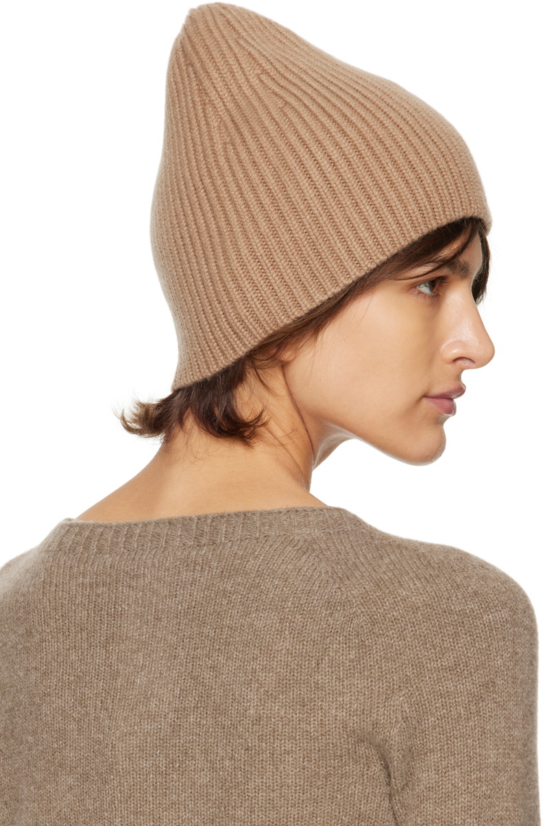 Max Mara Tan Knit Beanie Max Mara