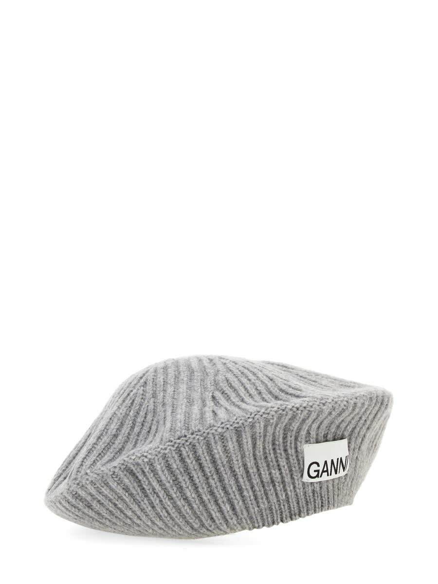 Ganni Ribbed Knit Beanie GANNI