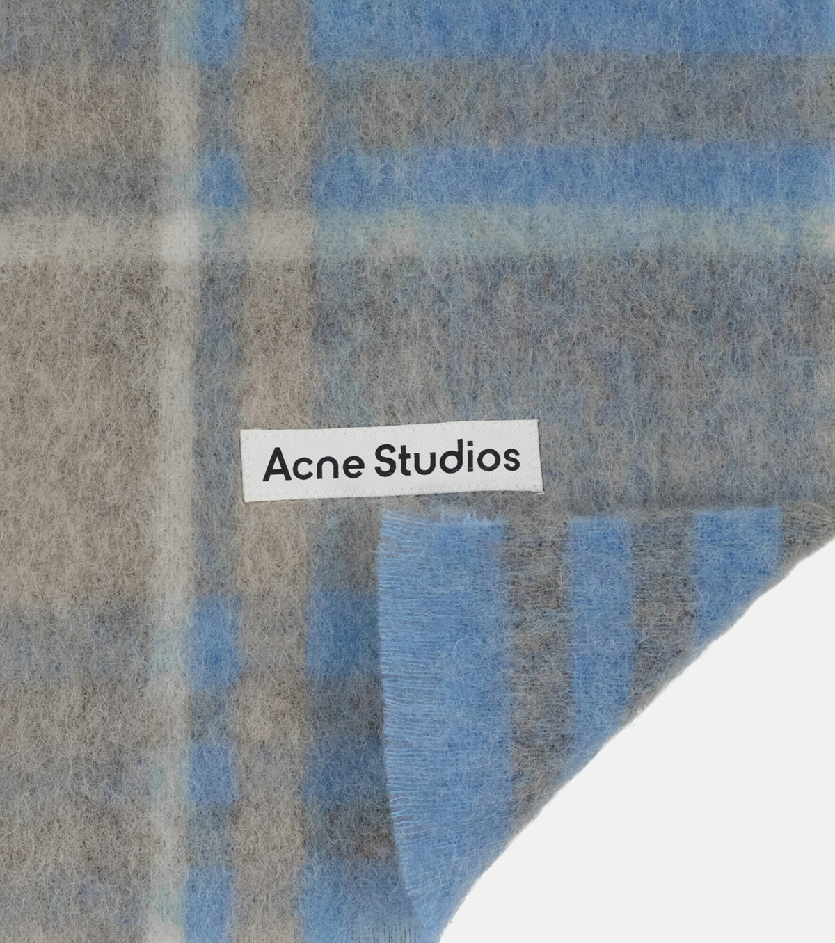 Acne Studios - Logo checked scarf Acne Studios