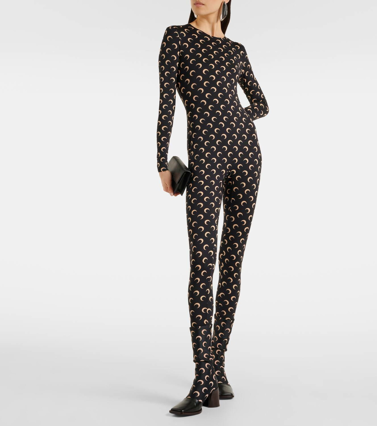 Marine Serre Printed jersey catsuit Marine Serre