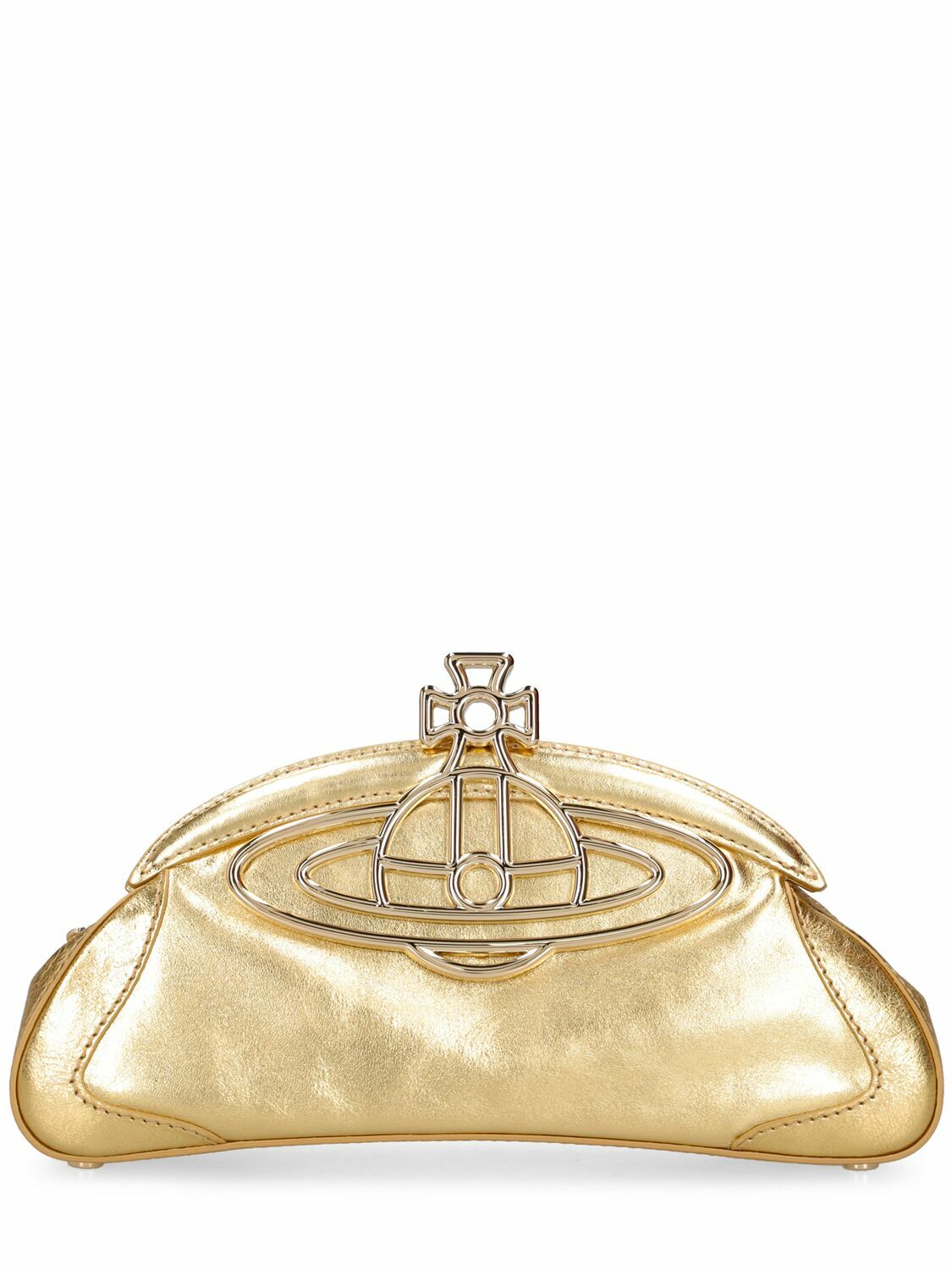 VIVIENNE WESTWOOD - Amber Leather Clutch Vivienne Westwood