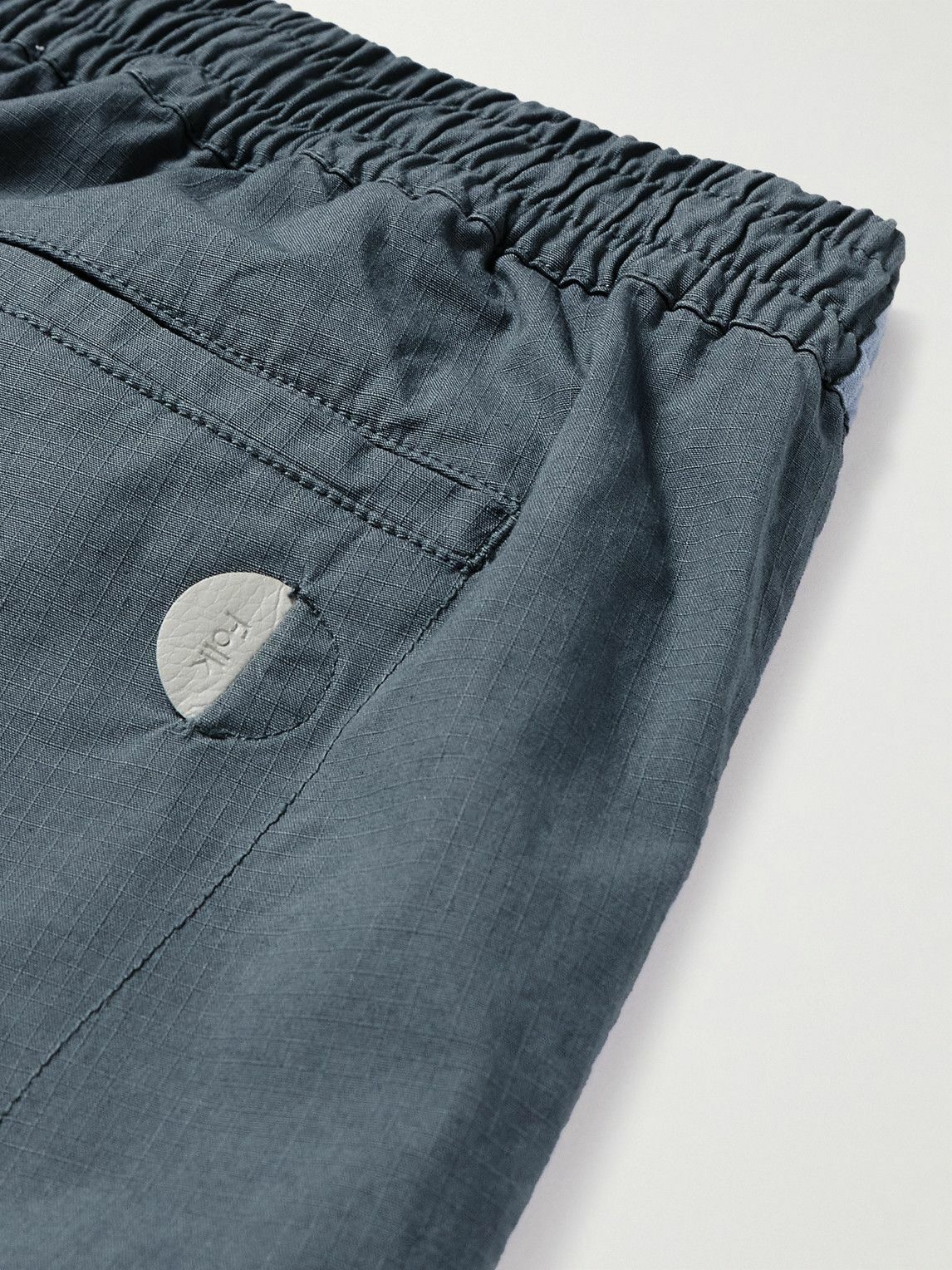 Folk - Assembly Tapered Cotton-Canvas Trousers - Blue Folk