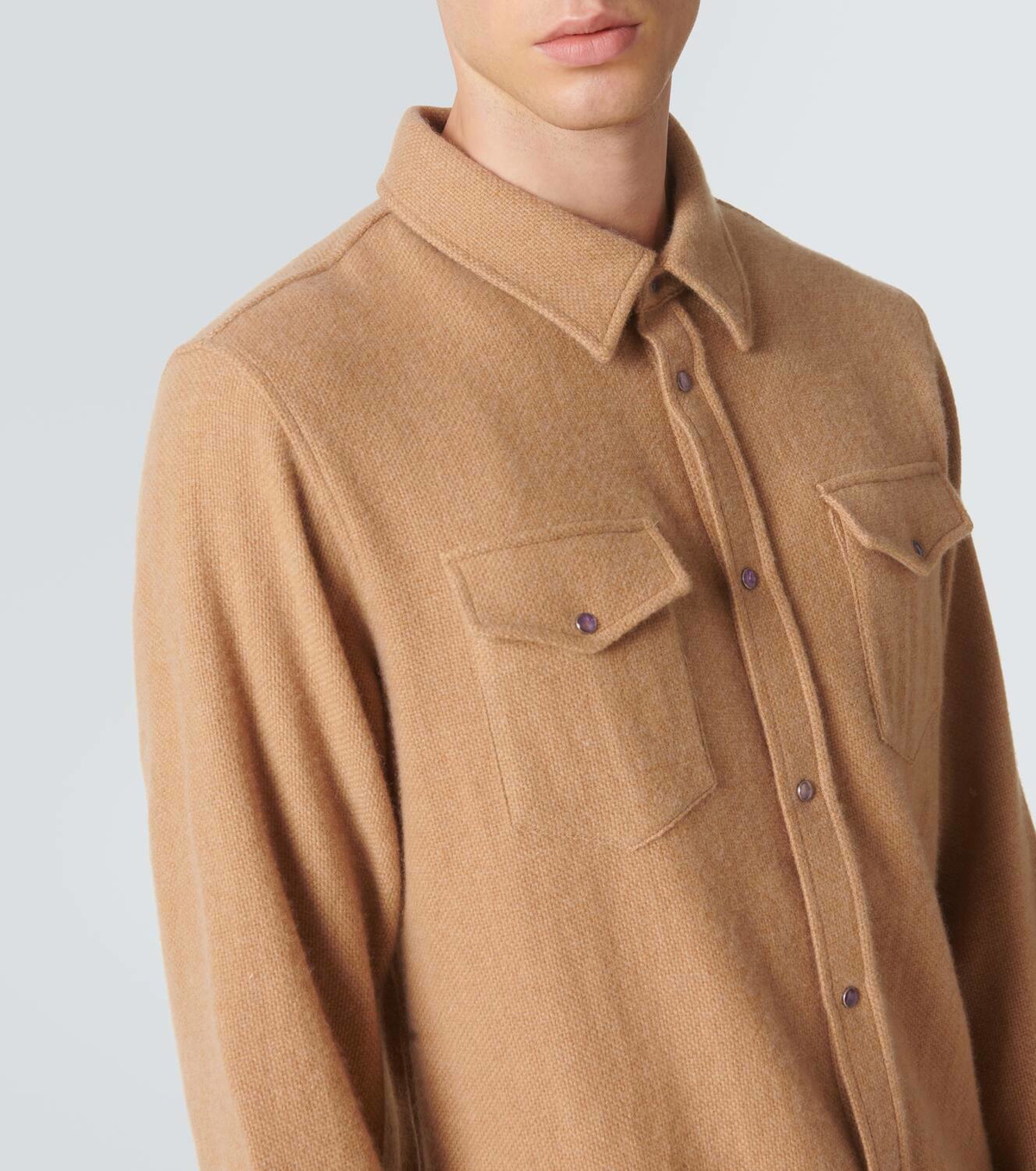 God's True Cashmere Knitted cashmere shirt God's True Cashmere