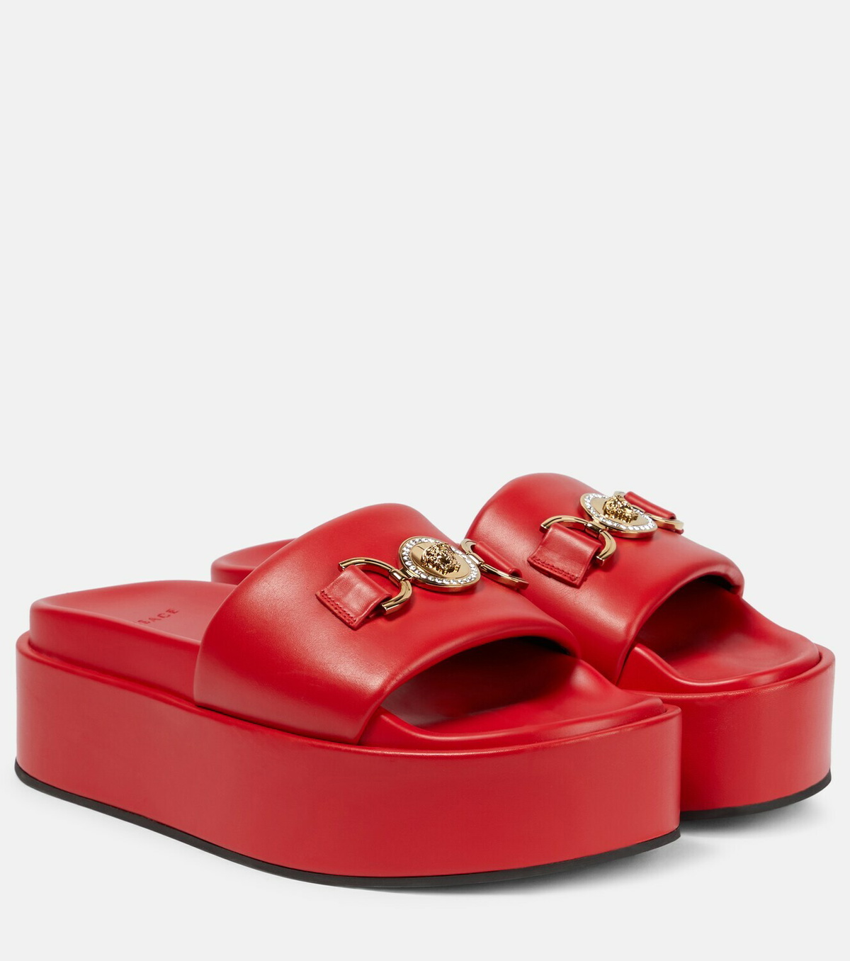 Versace Medusa '95 leather platform slides Versace
