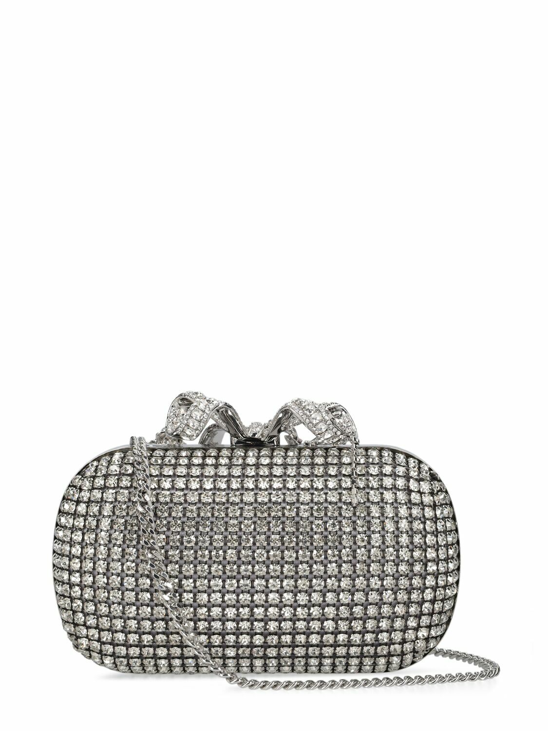 SELF-PORTRAIT Chainmail Bow Clutch Self-Portrait