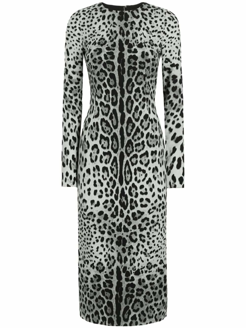 Dolce & Gabbana Leopard-Print Midi Dress Dolce & Gabbana