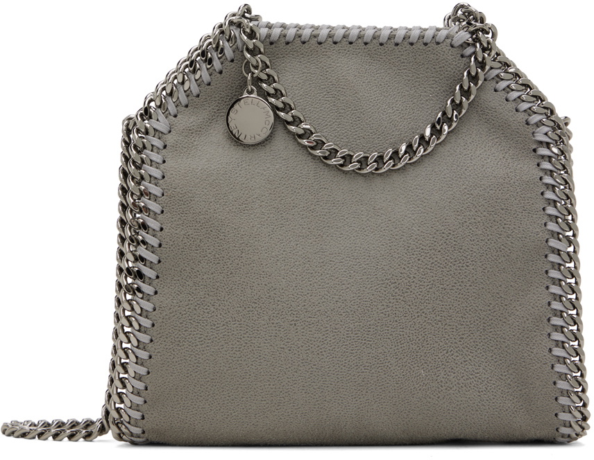 Stella McCartney Gray Tiny Falabella Bag Stella McCartney
