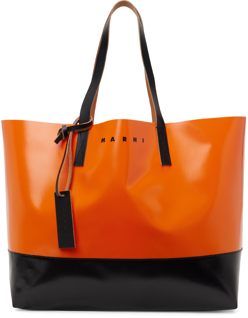 Marni Orange Tribeca Tote Marni