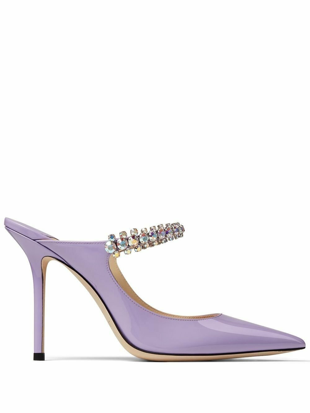 Jimmy Choo Purple Bing 100 Patent Leather Pumps Jimmy Choo