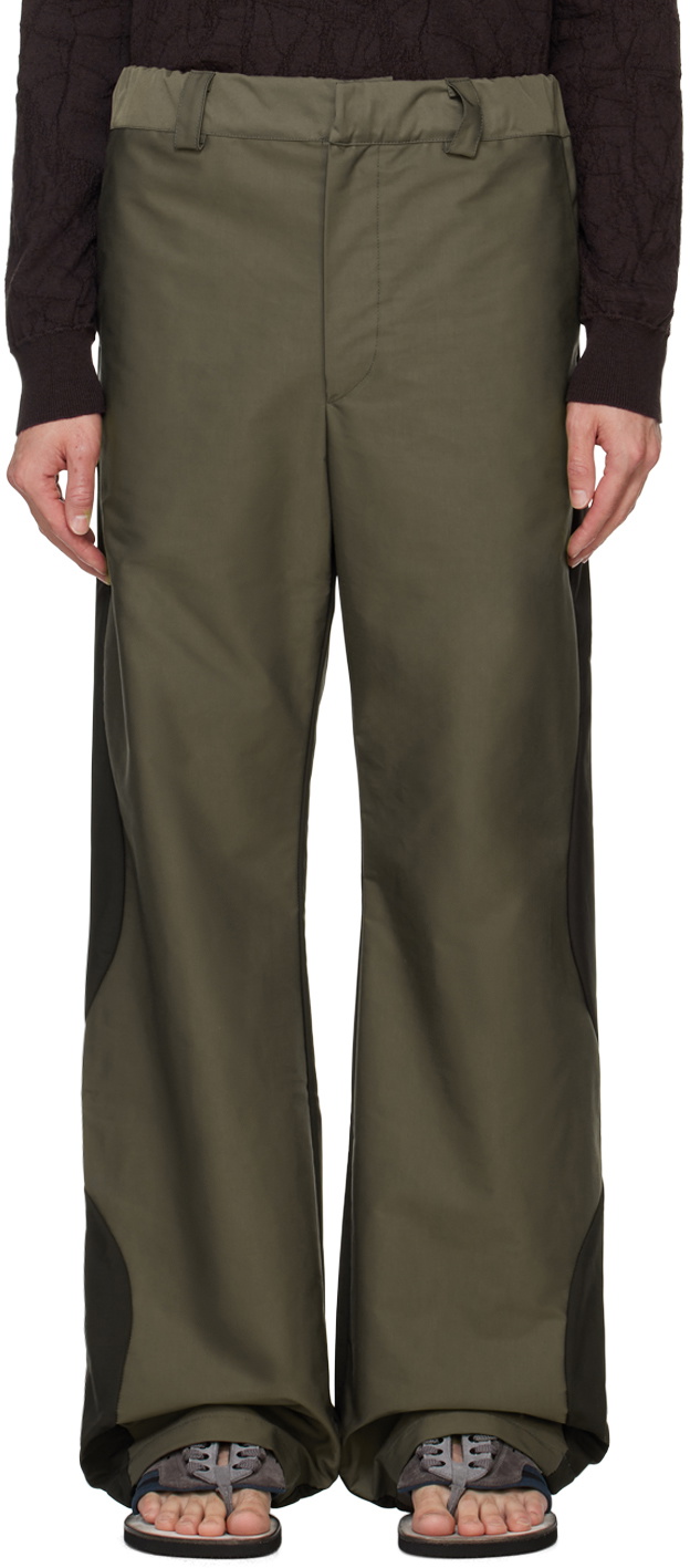 Serapis Black & Gray Split Trousers Serapis