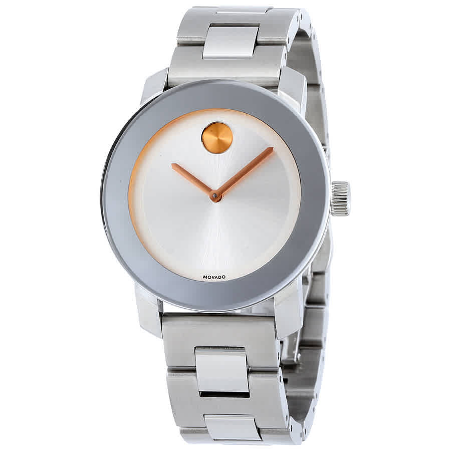 Movado Bold Silver Dial Stainless Steel Watch 3600084 Movado
