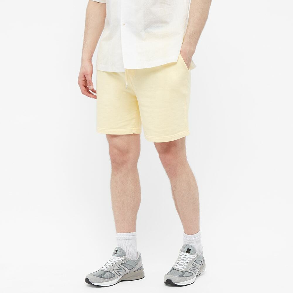 Colorful Standard Men's Classic Organic Sweat Short in Soft Yellow ...