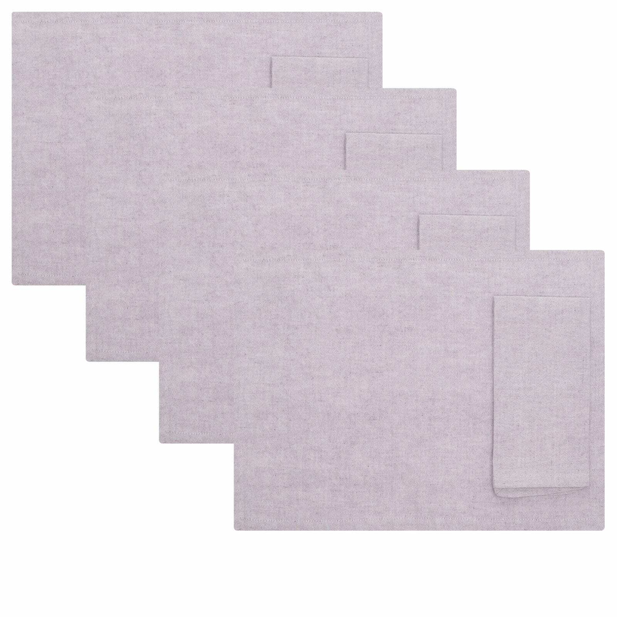 HAY Tavolo Napkin/Placemat - Set of 4 in Soft Purple HAY